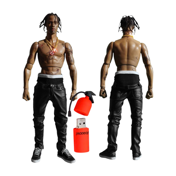 TRAVIS SCOTT ACTION FIGURE + RODEO ALBUM USB [RODEO 10 YEARS EDITION ...